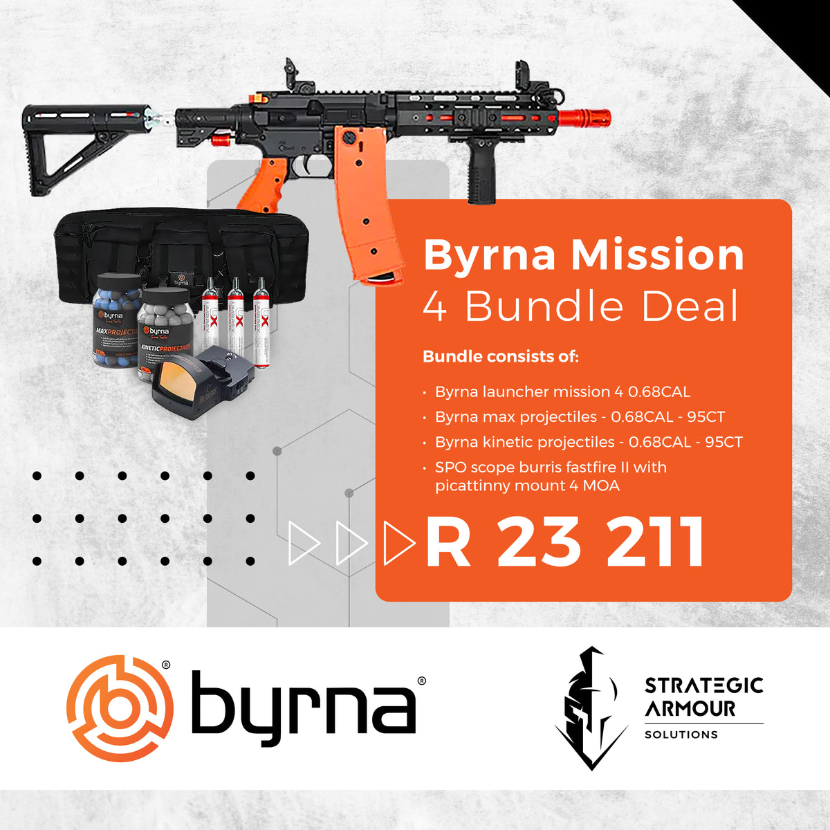 BYRNA MISSION 4 Bundle Deal – STRATEGIC ARMOUR